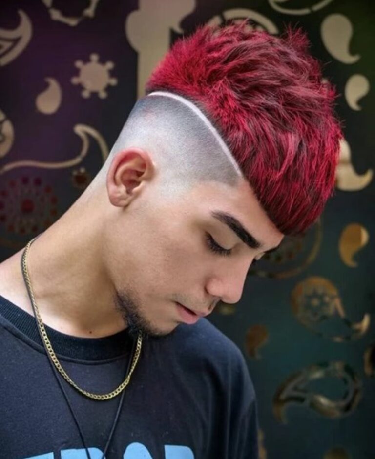 Cabelo vermelho masculino